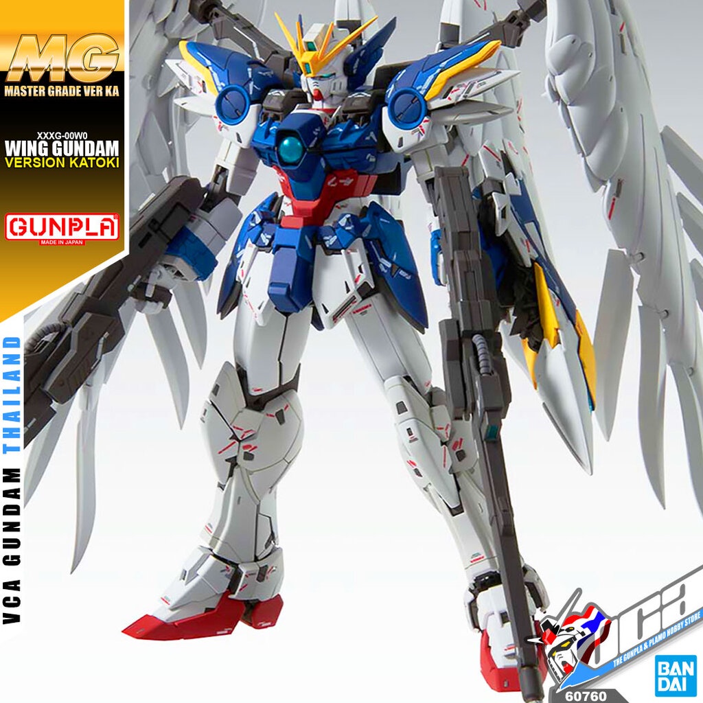 VCA 💥 BANDAI GUNPLA MASTER GRADE MG 1/100 XXXG-00W0 WING GUNDAM ZERO EW VER KA ประกอบ หุ่นยนต์ ...