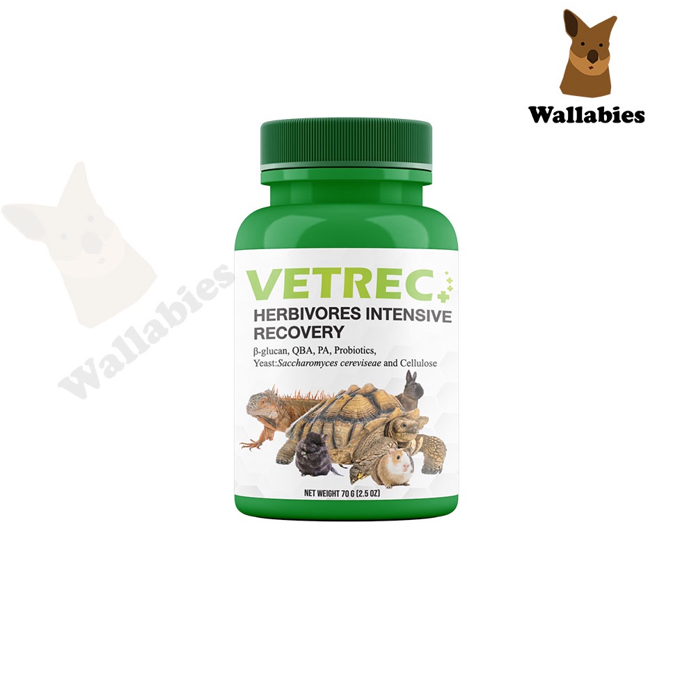 VETREC HERBIVORES INTENSIVE RECOVERY 70g สำหรับสัตว์กินพืช กระต่าย สูตร ...