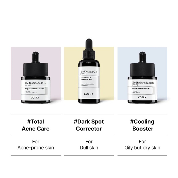 COSRX RX The Hyaluronic Acid 3 Serum 20g, Niacinamide 15 serum 20ml ...