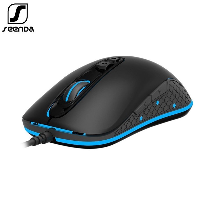 SeenDa Professional Wired Game Mouse RGB 7 Buttons 4000 DPI LED ...