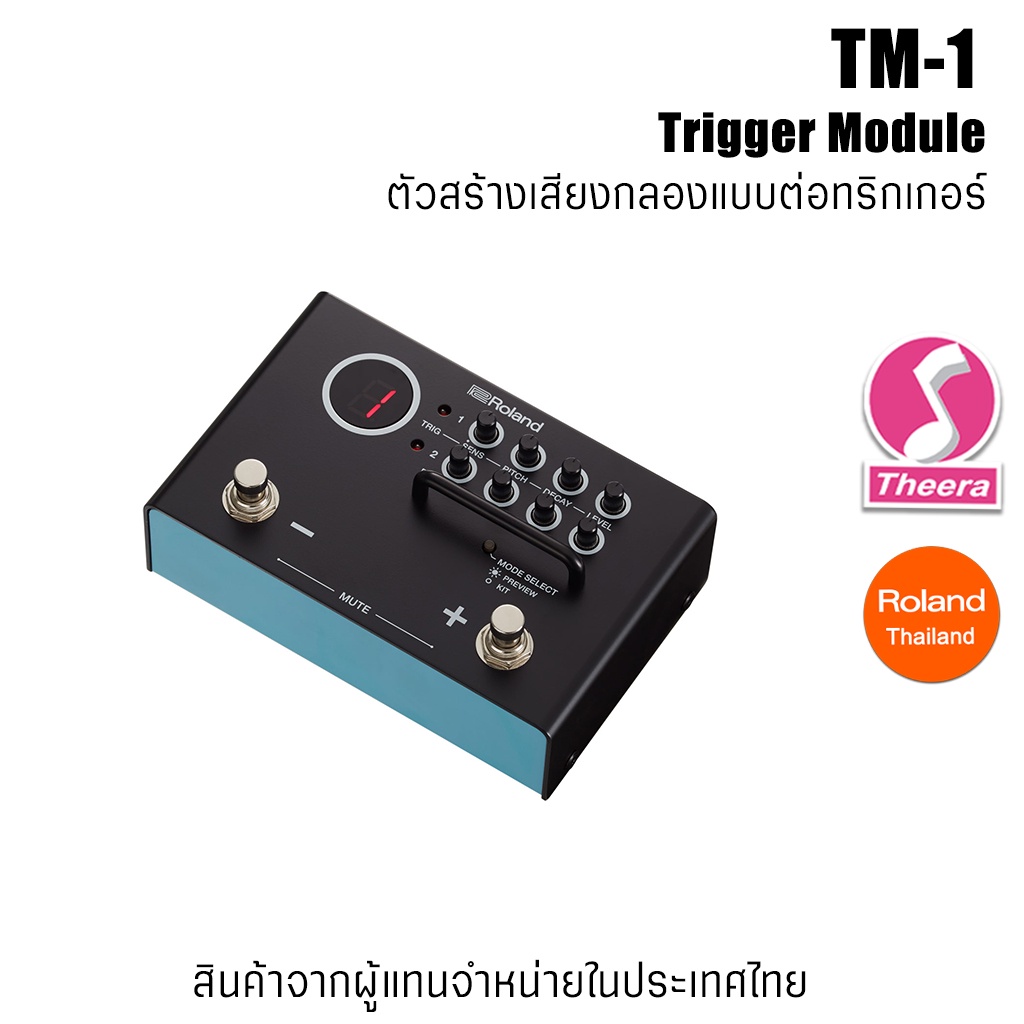 Roland TM-1 Trigger Module ตัวสร้างเสียงกลอง แบบต่อทริกเกอร์ สินค้ารับประกันจากตัวแทนจำหน่ายใน ...
