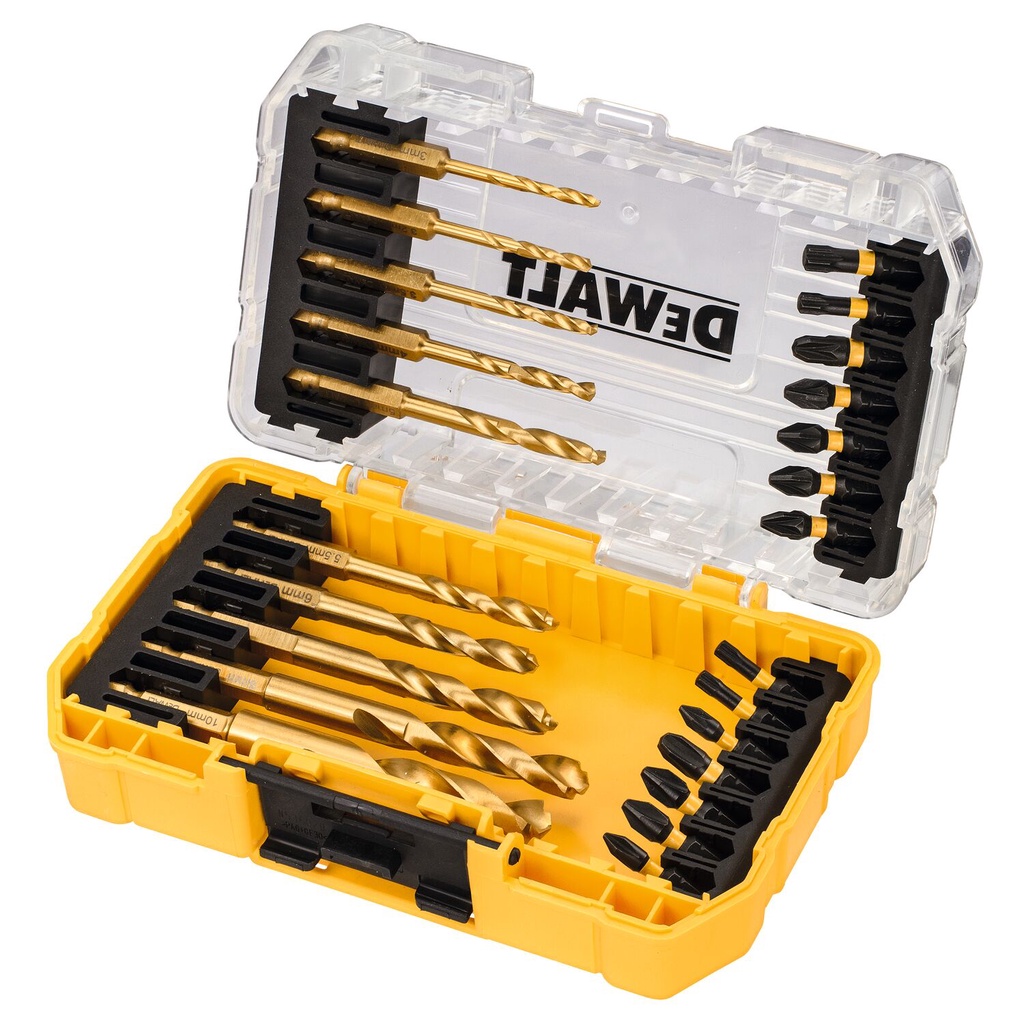 DEWALT ชุดดอกสว่านและดอกไขควง FLEXTORQ 24 ชิ้น รุ่น DT70748T-QZ ...