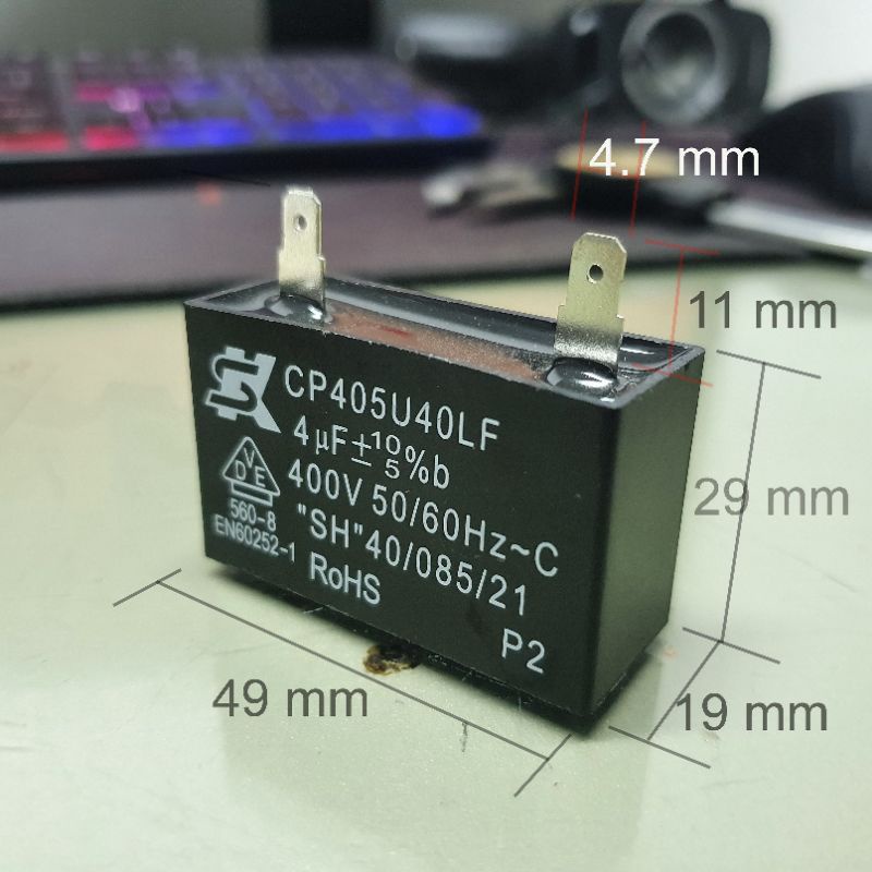 SK คาปาซิเตอร์ Capacitor 4uf 400V | Shopee Thailand