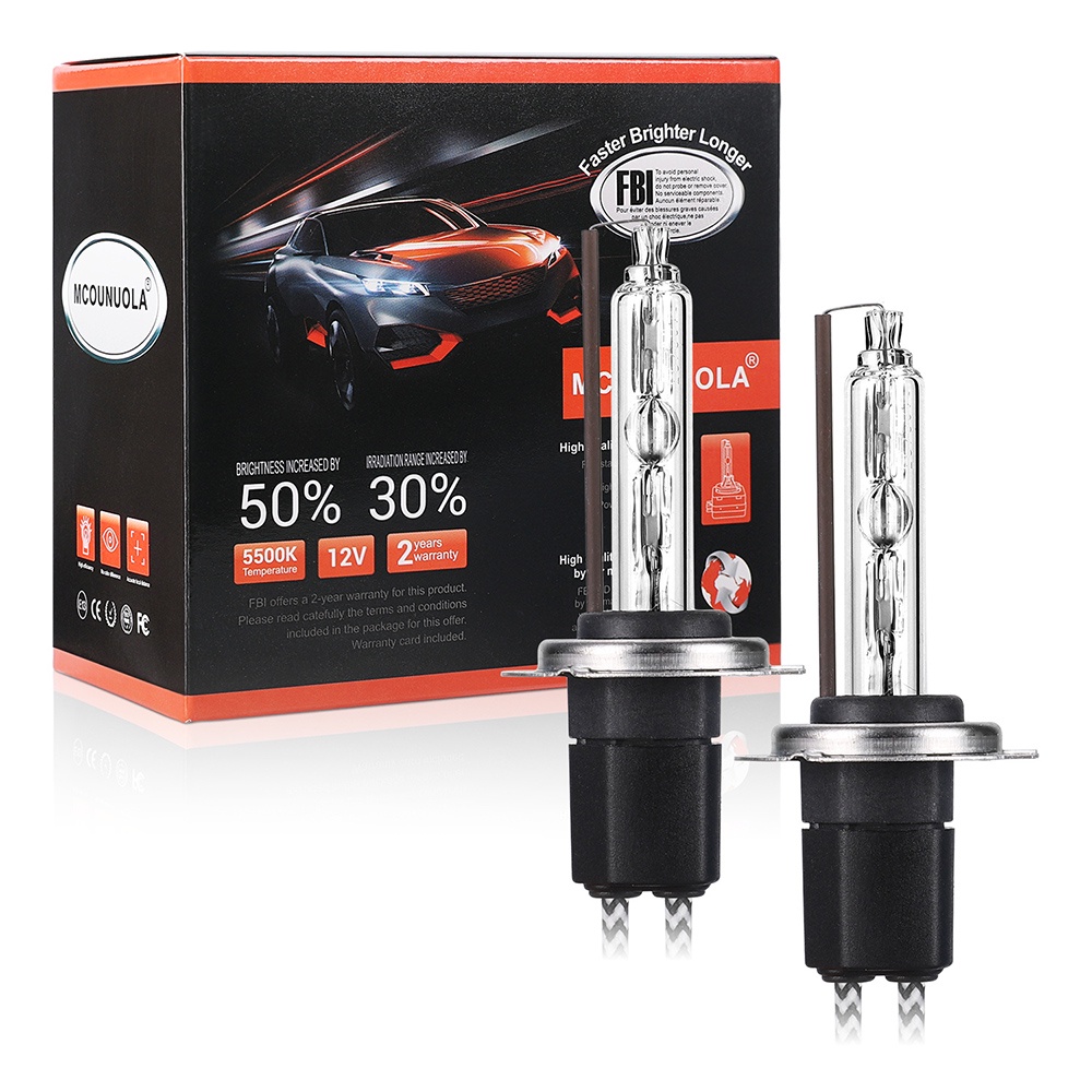 2PCS NEW OEM 55W H1 H3 H11 H7 9006 9005 H4 9012 Xenon HID Bulb 4300K 4500K 5000K 5500K 6000K ...