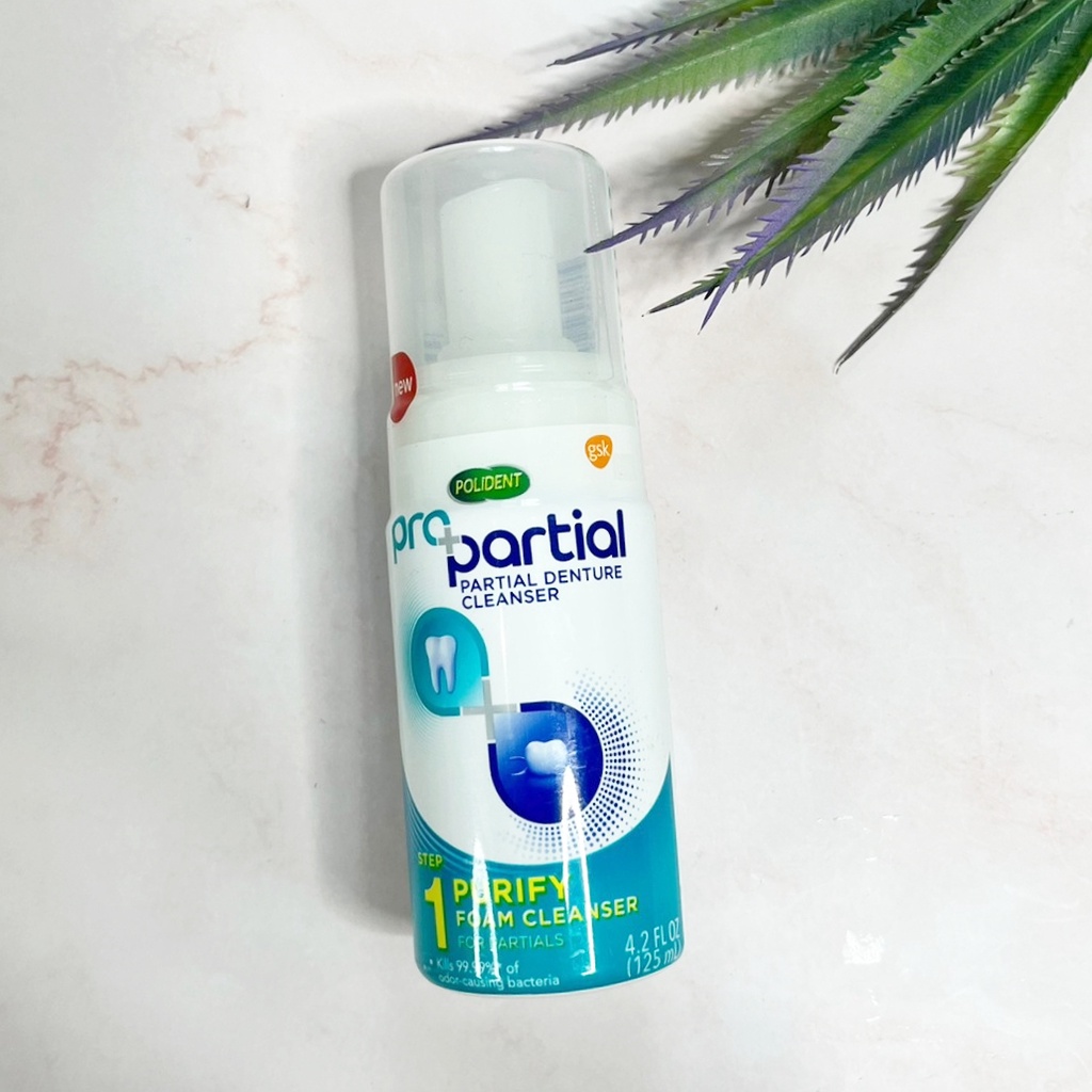 [Polident®] Propartial Partial Denture Cleanser Step 1 Purify Foam, 125 ...