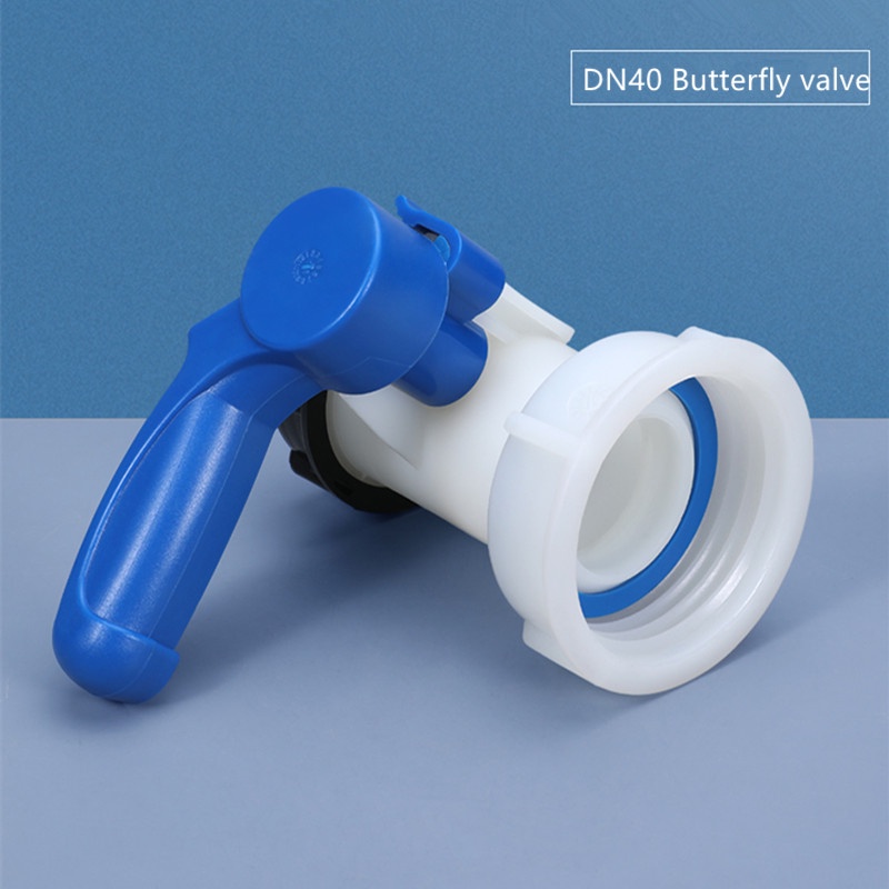 Plastic DN40 Butterfly Valve For IBC Tank Container 1000L Switch IBC ...