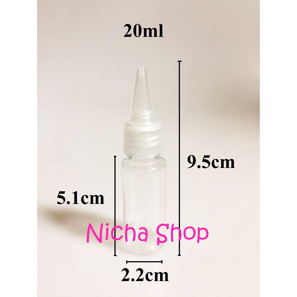 ขวดพลาสติก ขวดPET ทรงแหลม 20ml-120ml จำนวน1ขวด | Shopee Thailand