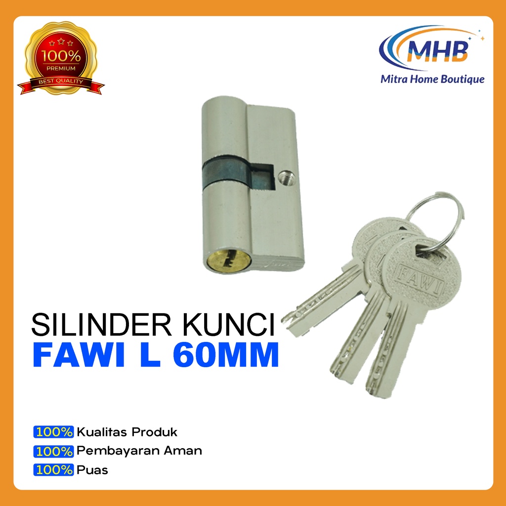 กระบอกกุญแจ Fawi L 60Mm | Shopee Thailand