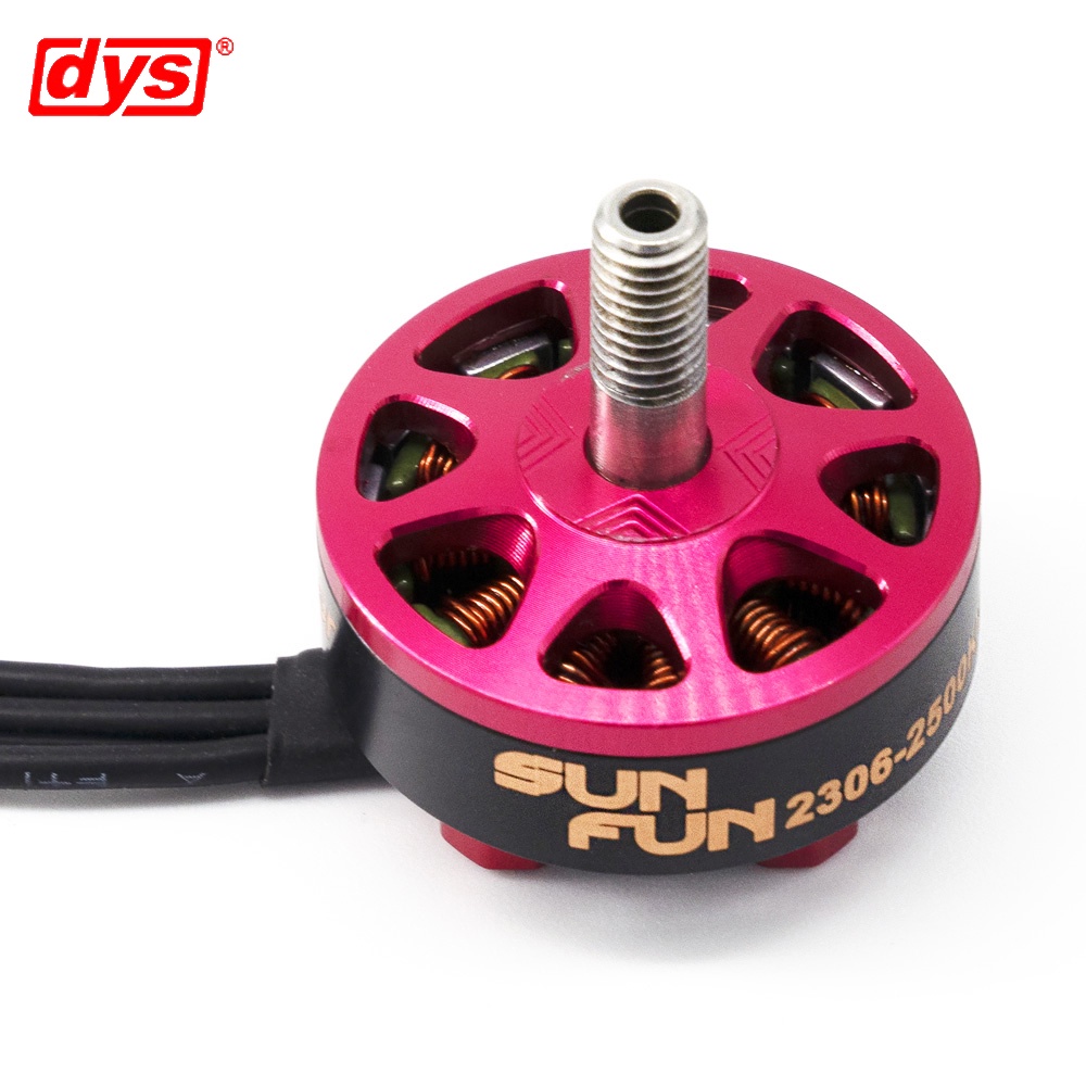 มอเตอร์ไร้แปรงถ่าน DYS SUN FUN 2306 1750 2500KV 4-6S CW เกลียว 5 มม. ...