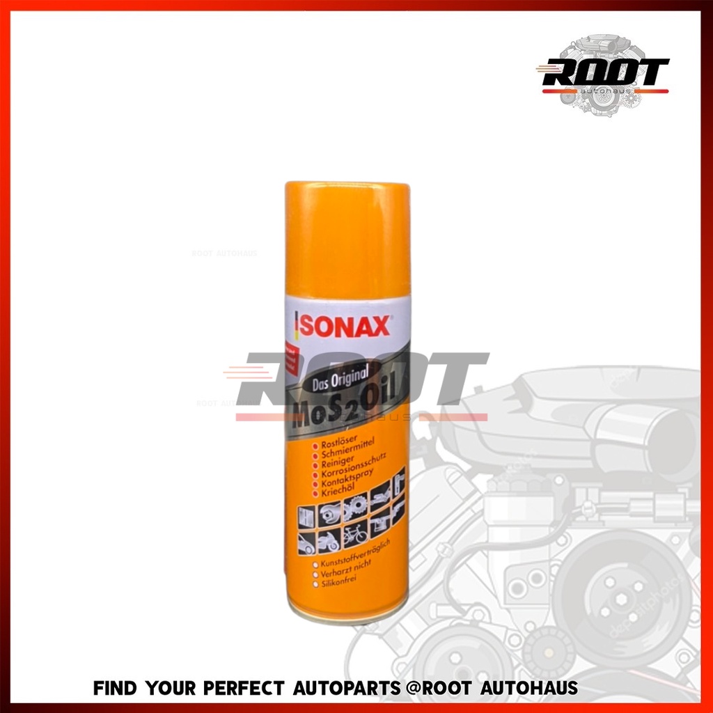 สเปรย์หล่อลื่น อเนกประสงค์ SONAX Mos 2 Oil 200 ML. | Shopee Thailand