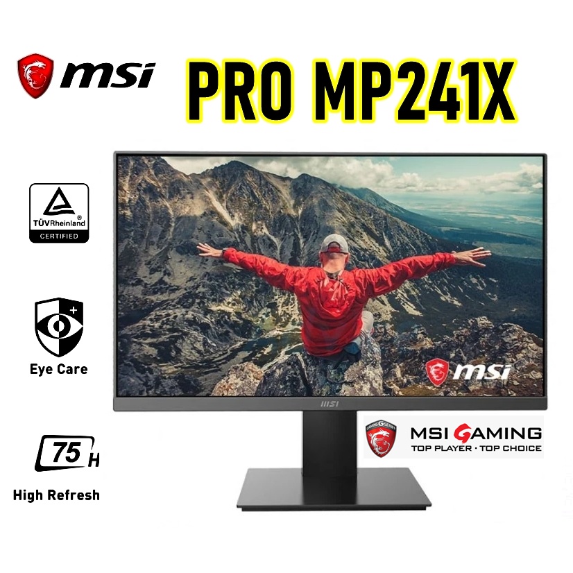 MONITOR (จอมอนิเตอร์) MSI PRO MP241X - 23.8" VA 75Hz รับประกัน 3 - Y ...