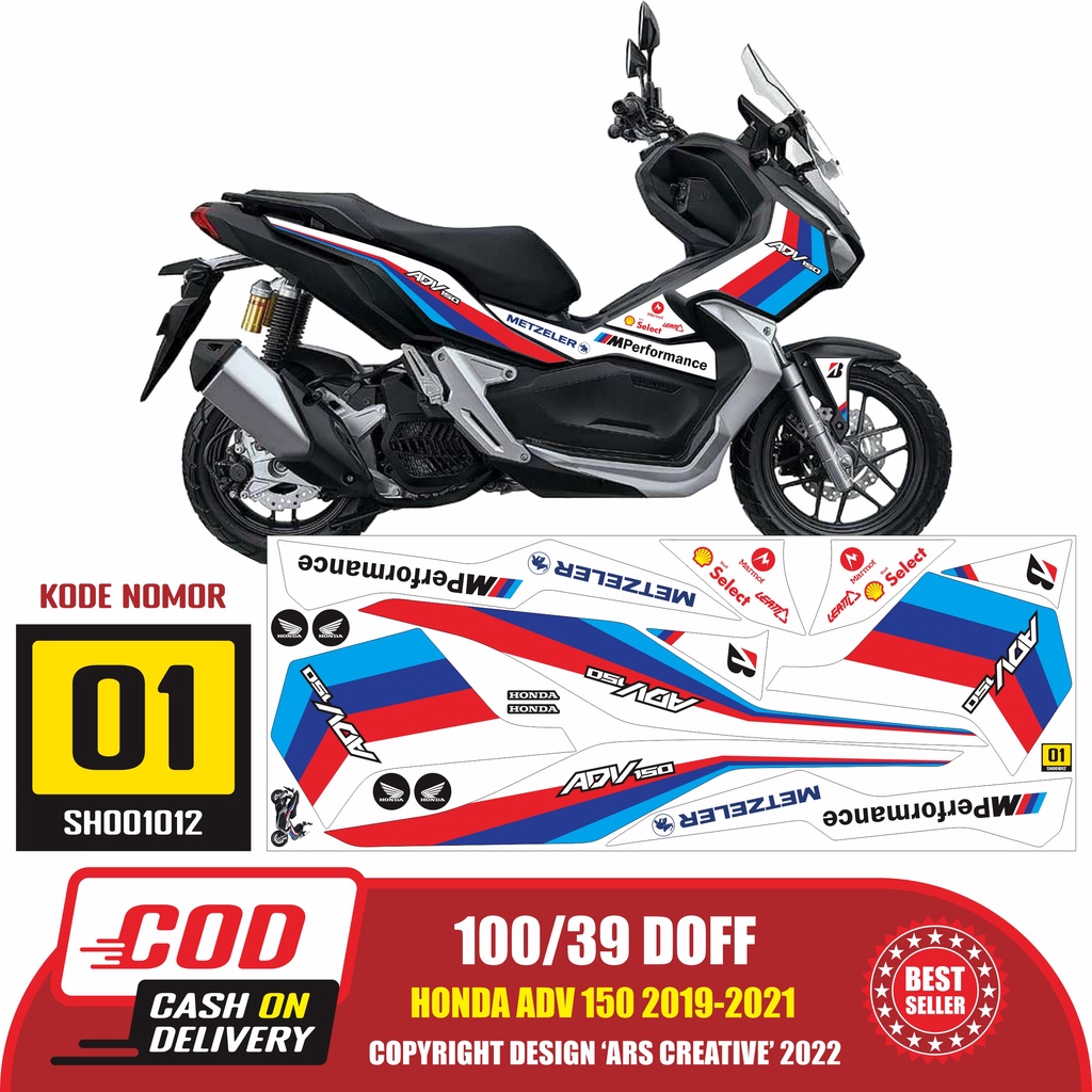 Honda ADV 150 2019-2021 Striping Decal สติกเกอร์ SH Variation001012 ...