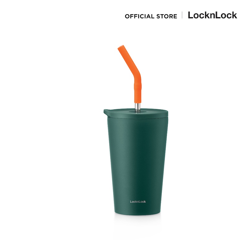 LocknLock แก้วน้ำเก็บอุณหภูมิ Straw Vacuum Coldcup ความจุ 400 ml. รุ่น ...