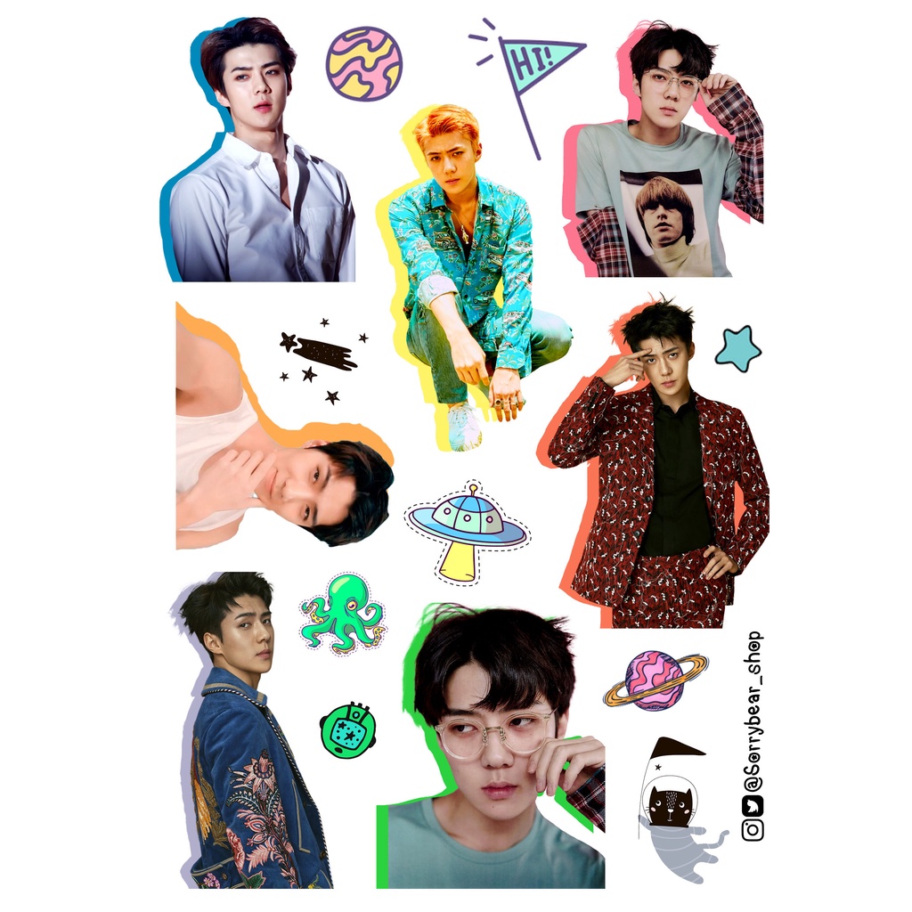 EXO Sticker Die-Cut สติ๊กเกอร์ EXO ไดคัท กันน้ำ/เรซิ่น | Shopee Thailand