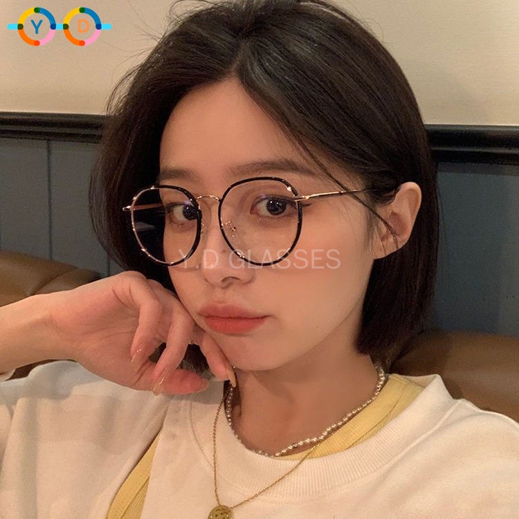 [COD]แว่นตาสายตาสั้น 1.56/1.61HD บางเฉียบ (สั้น-50，-75 ถึง-600，-700，-800) SuperBlueBlock TR90 ...