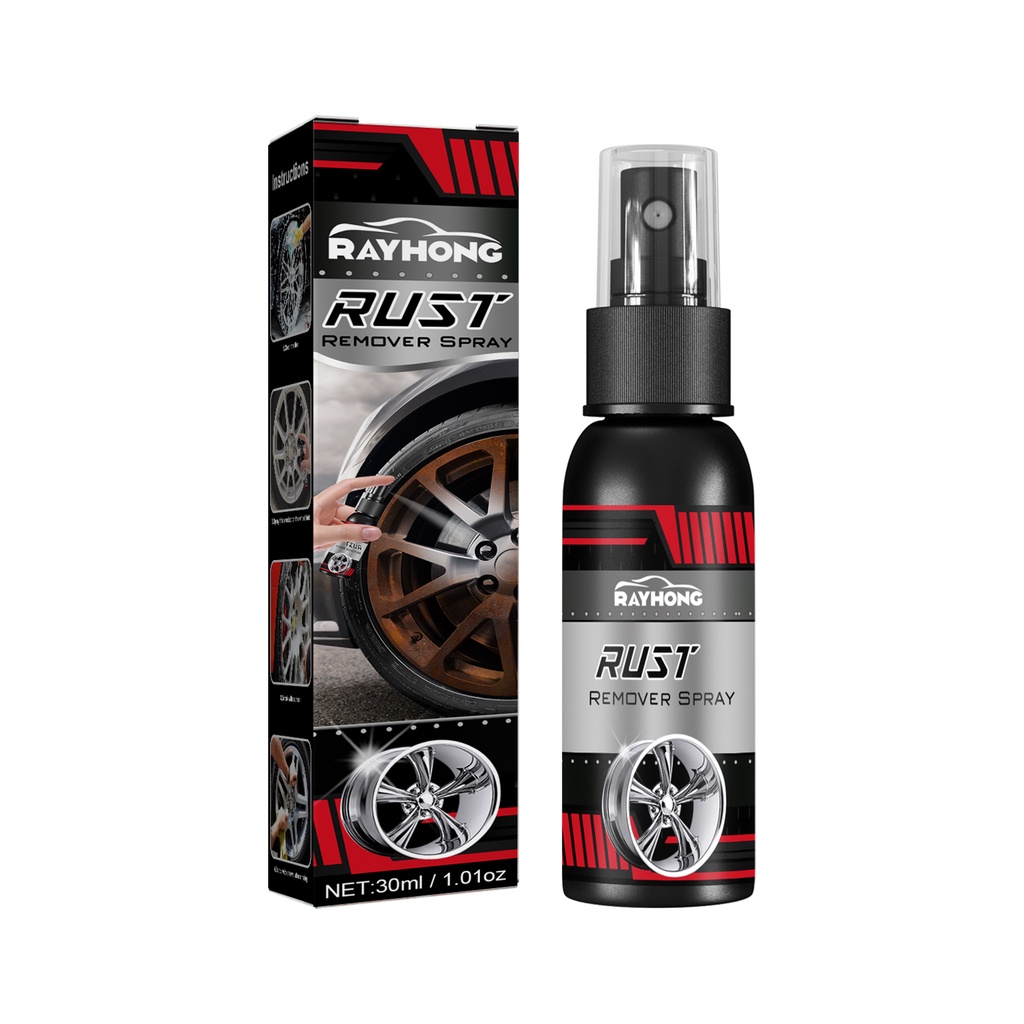 ♫RAYHONG Rust Remover Spray Multi-Purpose Metal Surface Chrome Paint ...