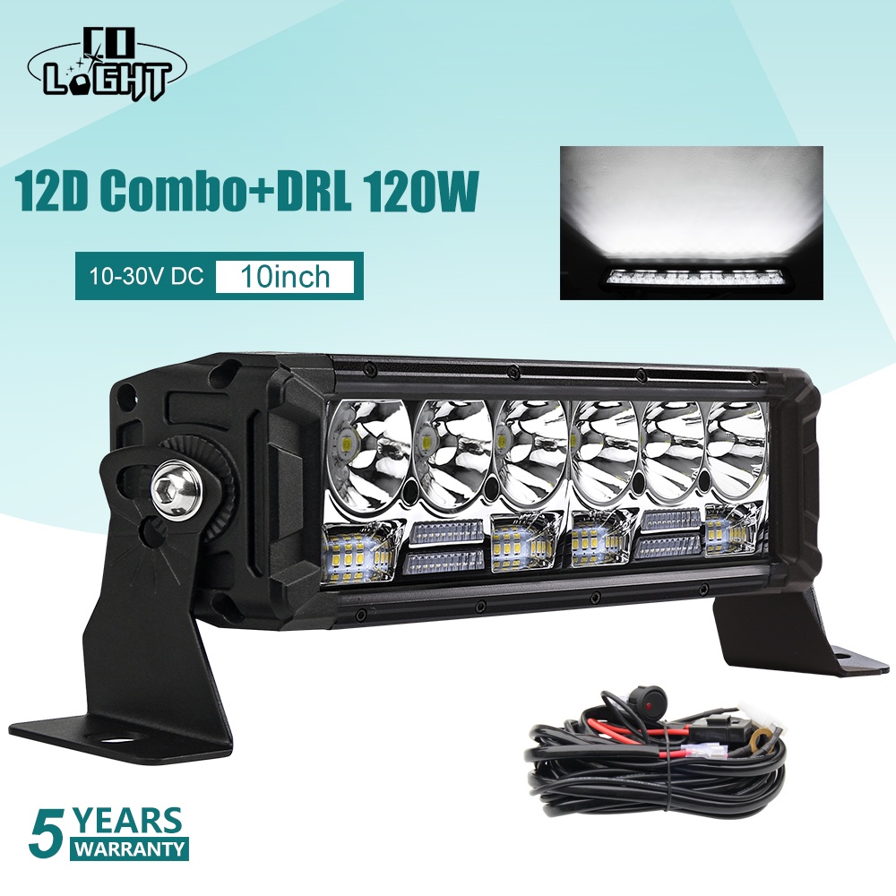CO LIGHT 2022 Newest Super Brighter Led Bar 10inch 120W Spot Flood ...