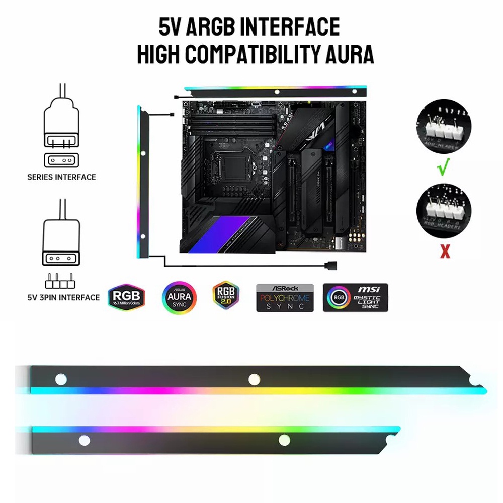 《Lightsaber-X》 ชุดแท่งไฟ แต่งเมนเบอร์ด | ARGB Light Strip for ATX / M ...