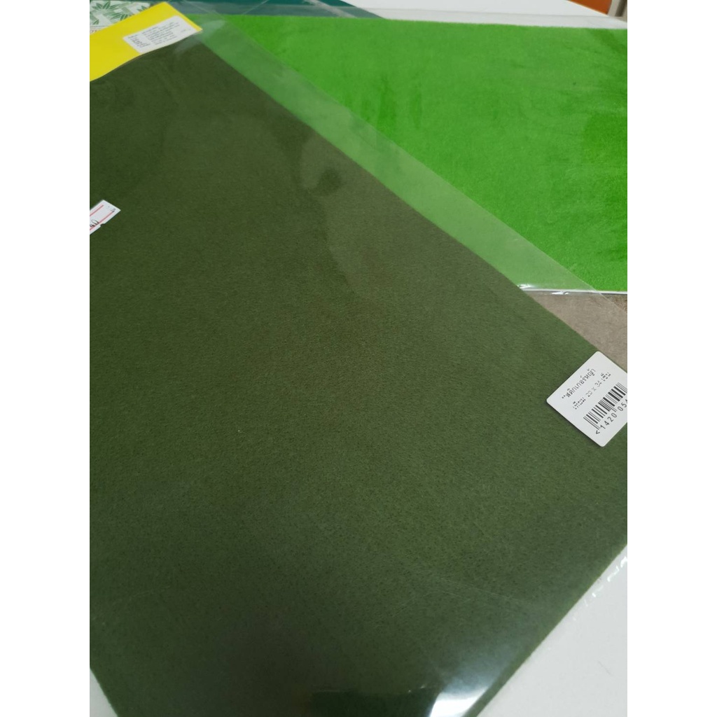 สติ๊กเกอร์หญ้าเทียมแบบแผ่นสำหรับทำโมเดล A4 กาวในตัว Artificial grass ...
