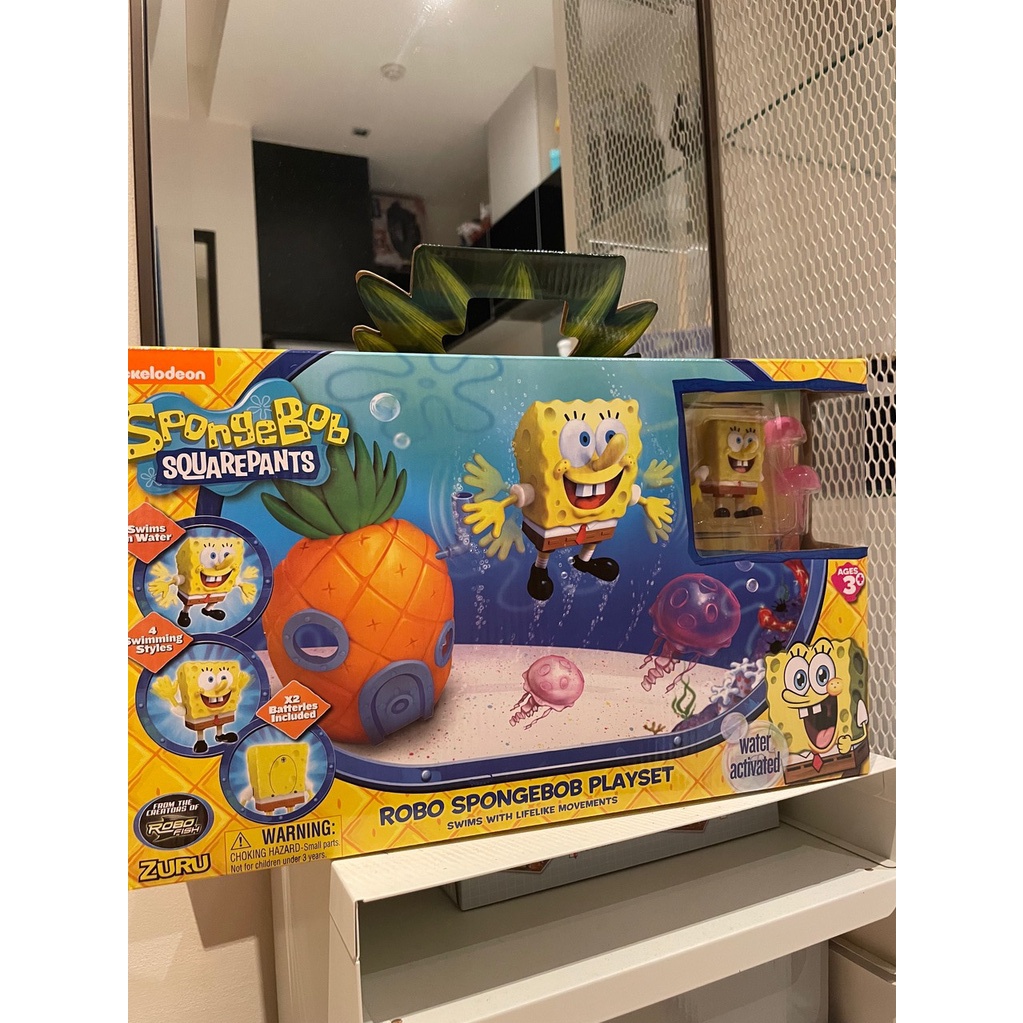 Robo Spongebob Playset with Pineapple House and Spongebob Figure ...