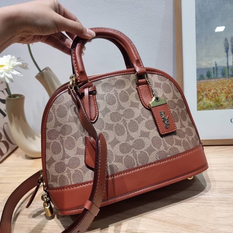 COACH CC414 REVEL BAG IN SIGNATURE CANVAS | Shopee Thailand