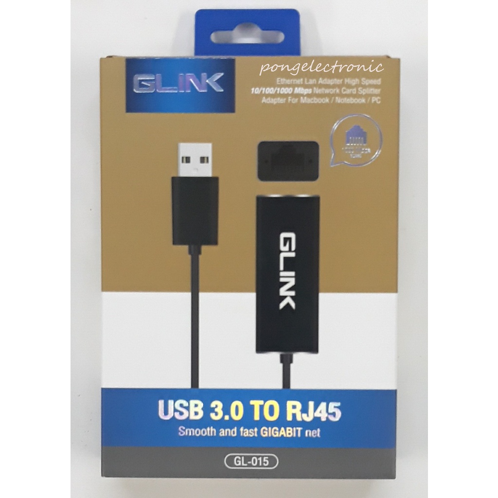 GLINK USB 3.0 to Lan Rj45 10/100/1000 GL-015 ตัวแปลง USB 3.0 เป็น Lan ...