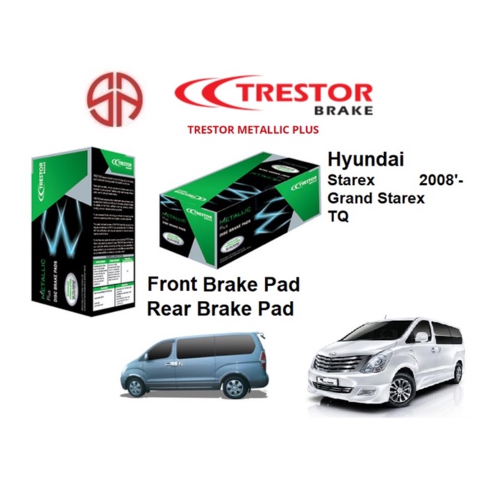 ผ้าเบรค Hyundai Starex ด้านหน้าด้านหลัง TDB1940 TDB1957 Trestor ...