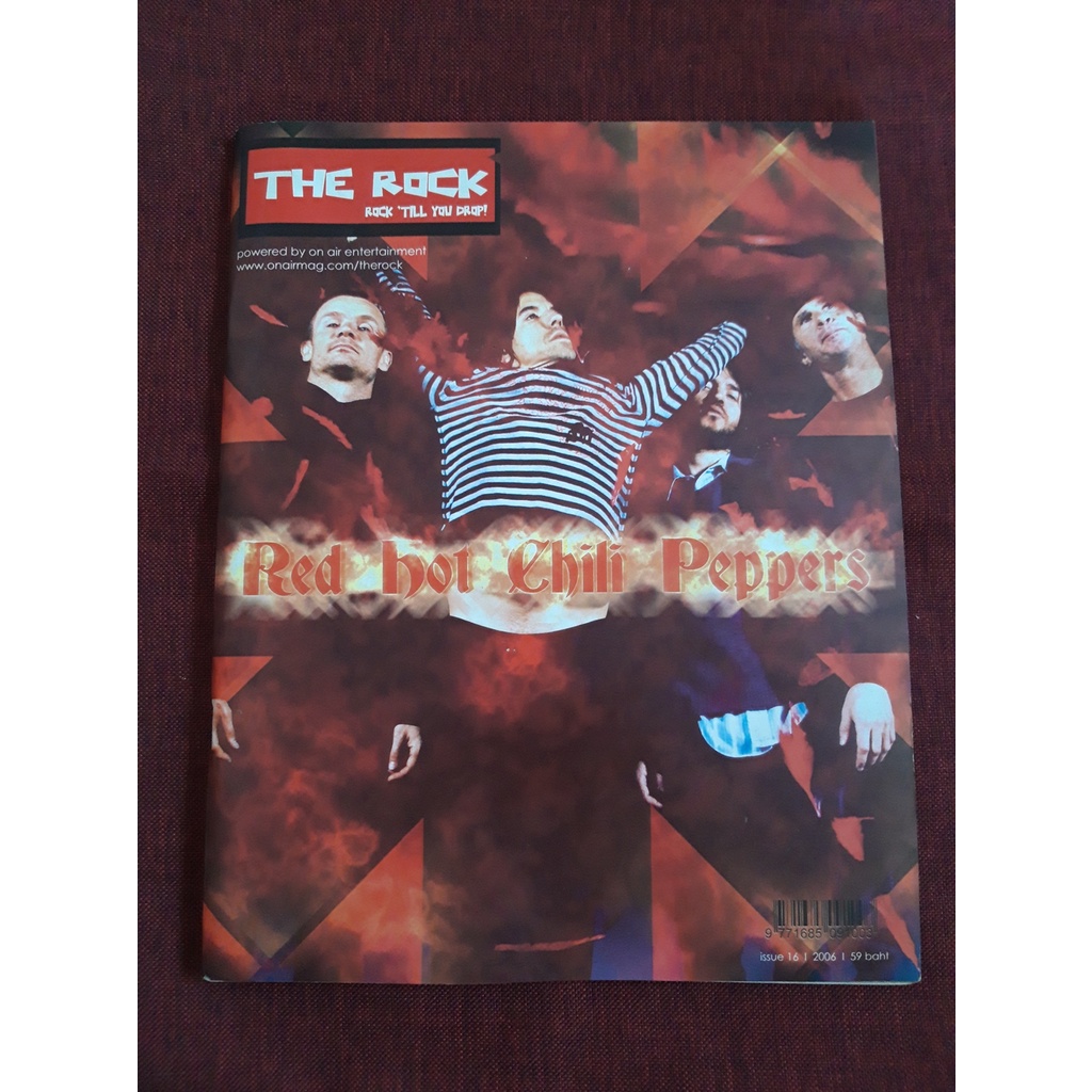 นิตยสาร The Rock ปกวง Red Hot Chili Peppers redhotchilipeppers เรดฮอต ...