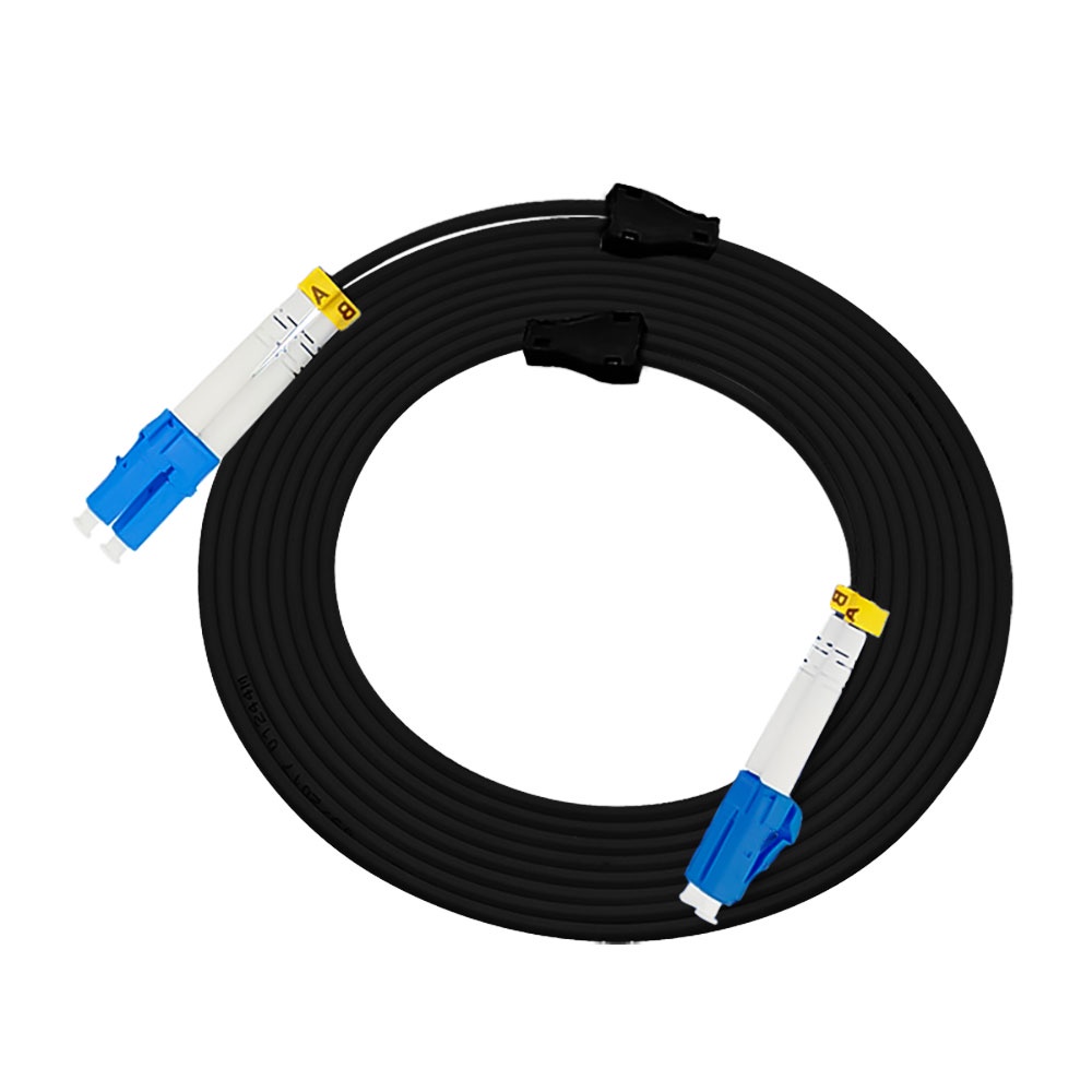 16FT Outdoor Armored 5Meters LC-LC Duplex 9/125 OS1 LC/UPC Single-mode ...