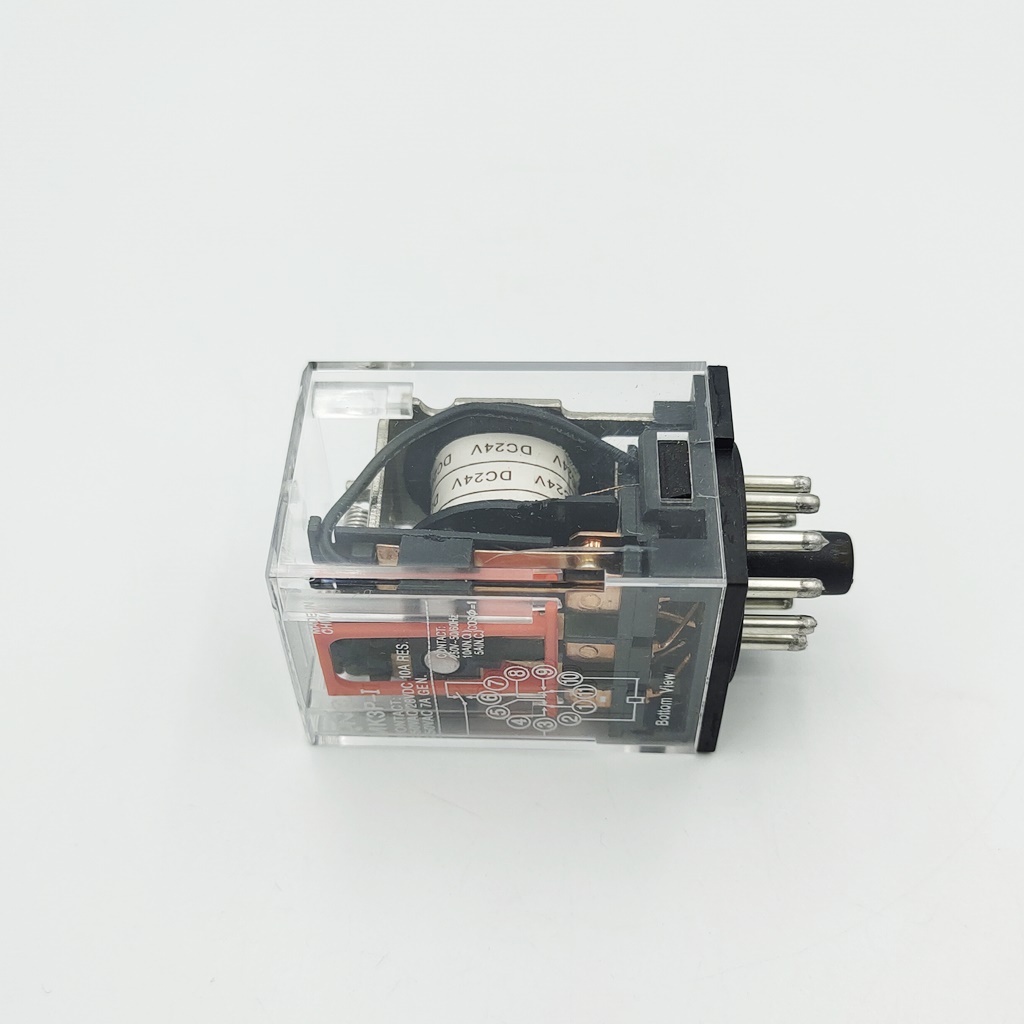 MODEL:MK3P-I RELAY 11PIN รีเลย์11ขากลม คอนแทก:3NO 3NC 10A VOLTS:AC220V ...