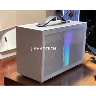 8.1l แบบพกพา S300 MINI-ITX กรณีคอมพิวเตอร์เดสก์ท็อป HTPC ตาข่ายสนับสนุน ...
