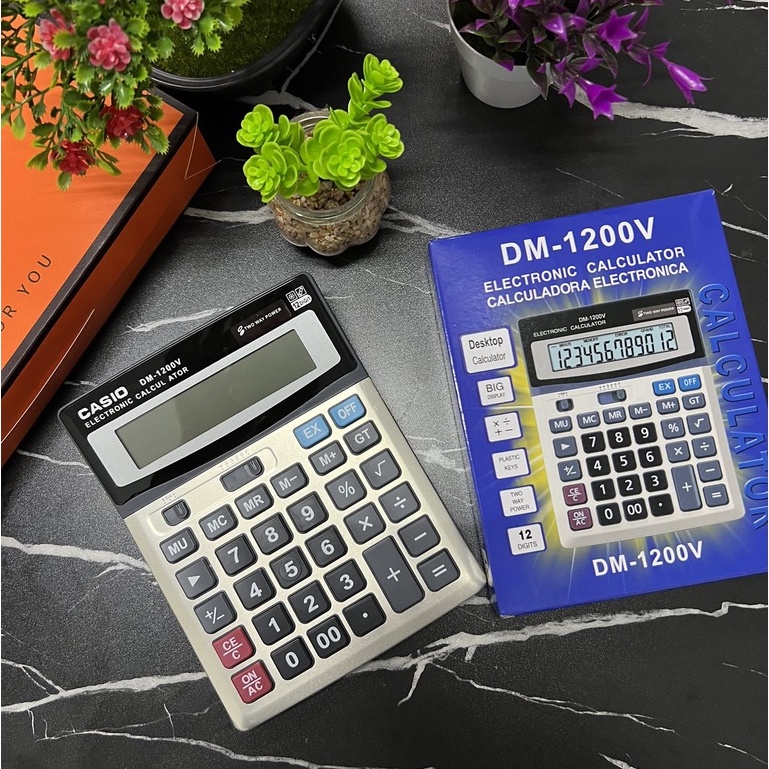เครื่องคิดเลขรุ่น CASIO DM-1200V หน้าจอ 12 หลัก เครื่องคิดเลข CASIO ...