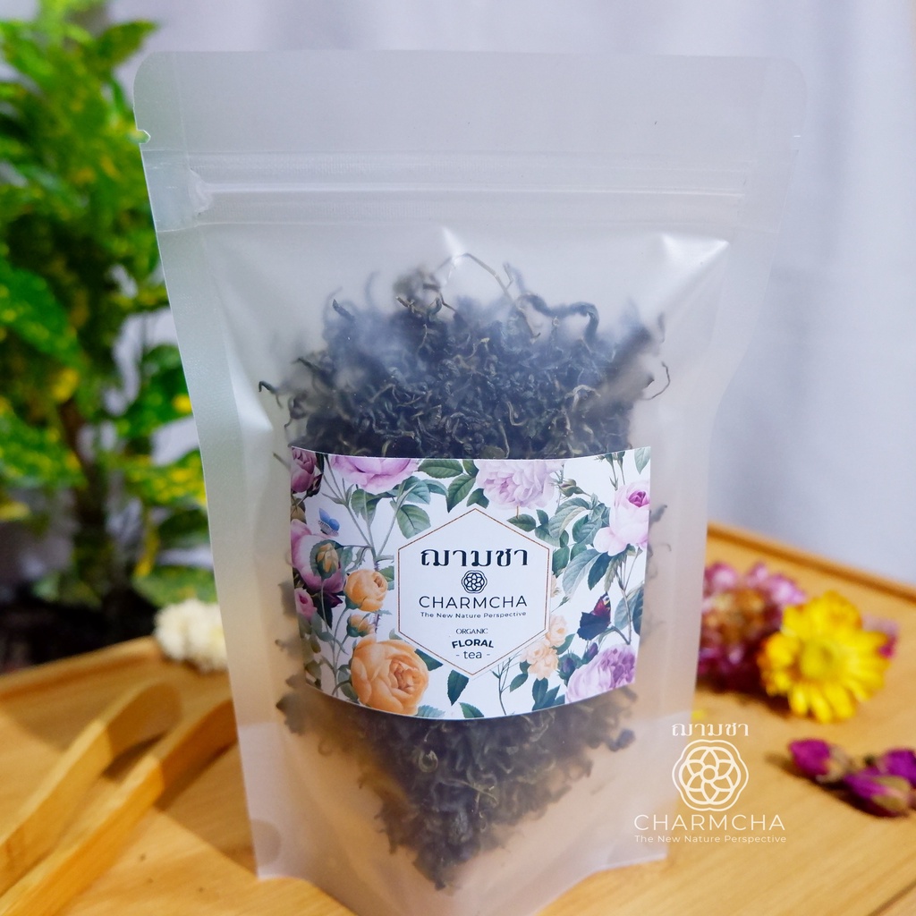 ชาเขียวมะลิ (Jasmine Green Tea) พรีเมี่ยม ฌามชา Charmcha | Shopee Thailand