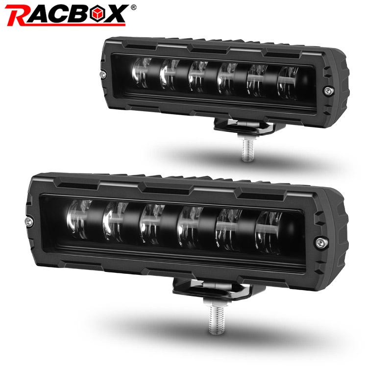Super Bright LED Driving Light Bar 6 Inch 7D Lens Offroad LED Fog ...
