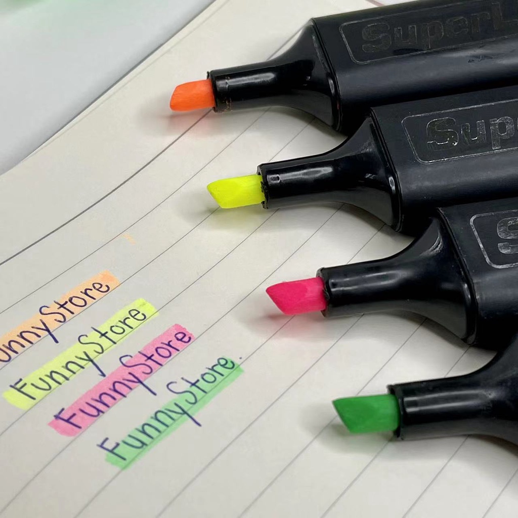 Highlighting Marker Pen Spot liner ปากกาไฮไลท์ ปากกาเน้นข้อความ 1 แท่ง ...
