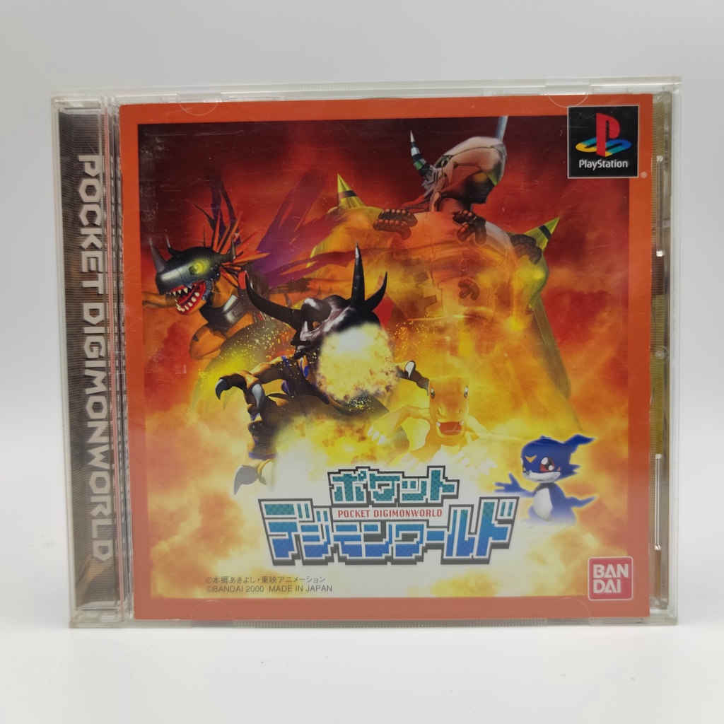 Pocket Digimon World แผ่นแท้ PlayStation [PS1] แผ่นสภาพดี มีกล่องใสสวม ...