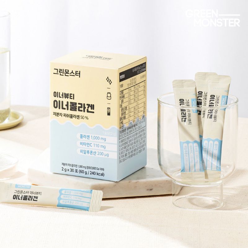 คอลลาเจน มีโปรไบโอติก Green Monster Inner Collagen (พร้อมส่ง/แท้ ...