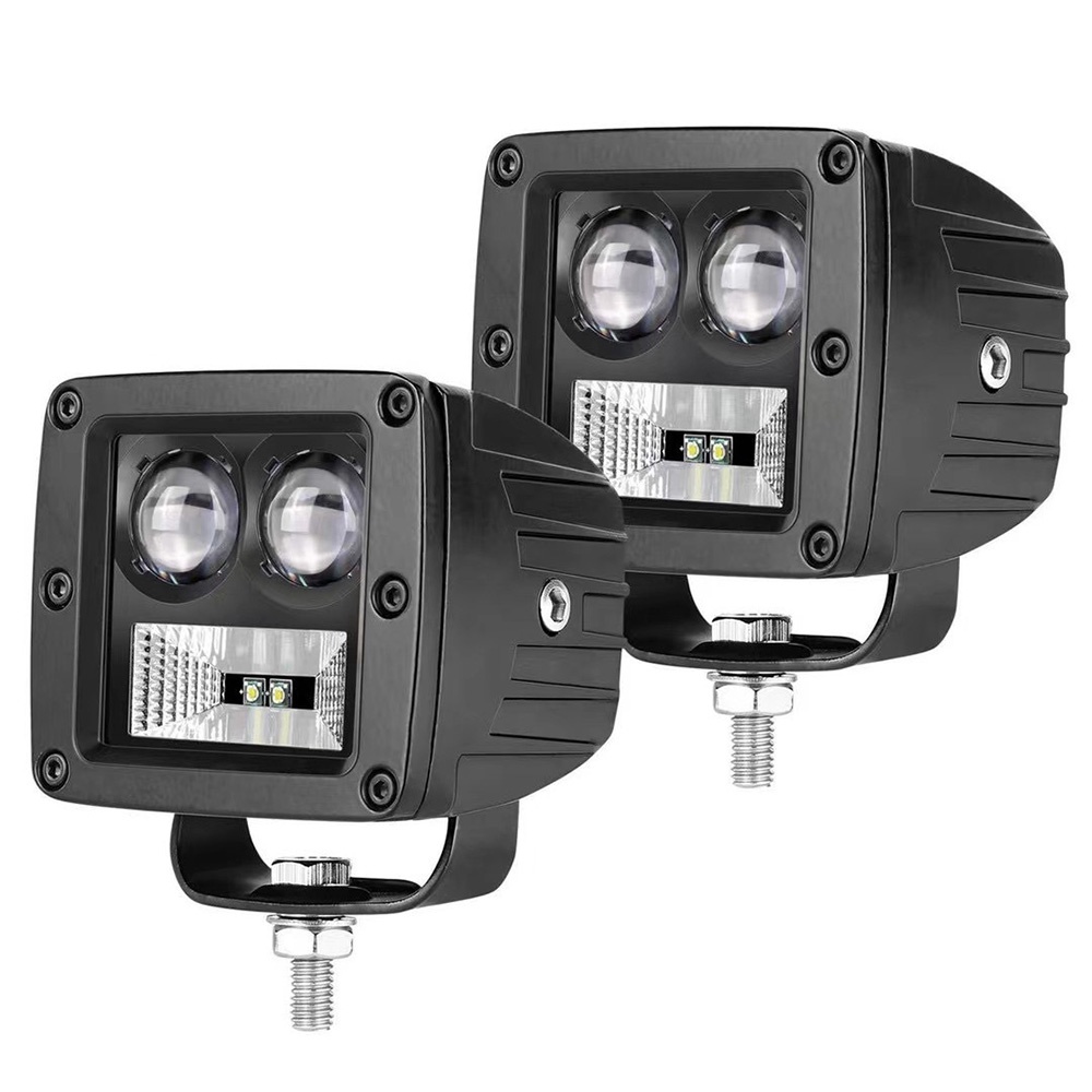 Square Led Pod Work Lights 3 INCH 20W Led Spotlights Flood Combo LED ...