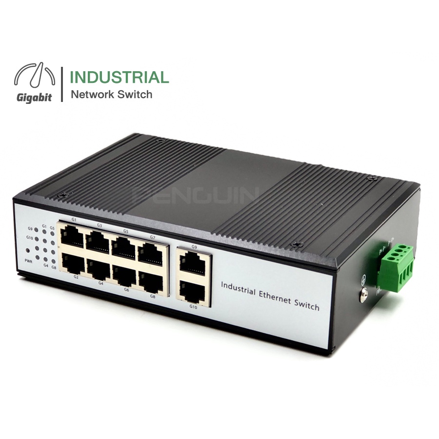 Gigabit Industrial Switch 8GE + 2 GE Uplink (ประกัน 1 ปีเต็ม) | Shopee ...