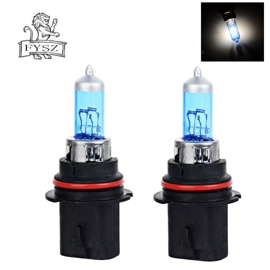 2Pcs HB1 9004 12V 100/80W 6000K Car Low Light Beam Ultra White Steam Headlights The Halogen ...