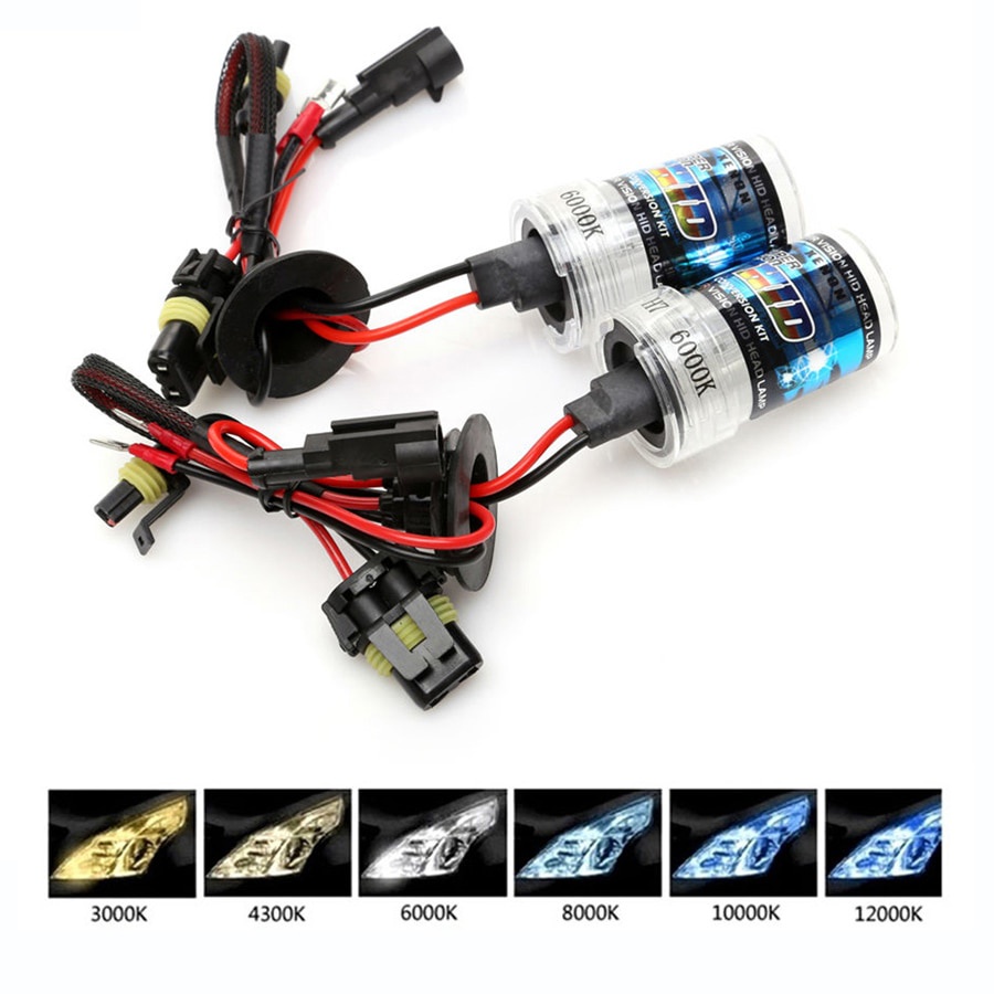 หลอดไฟซีนอน HID 35W H1 H3 H7 H8 H9 H11 HB3 HB4 881 H10 4300K 6000K 8000K 10000K 2 ชิ้น | Shopee ...