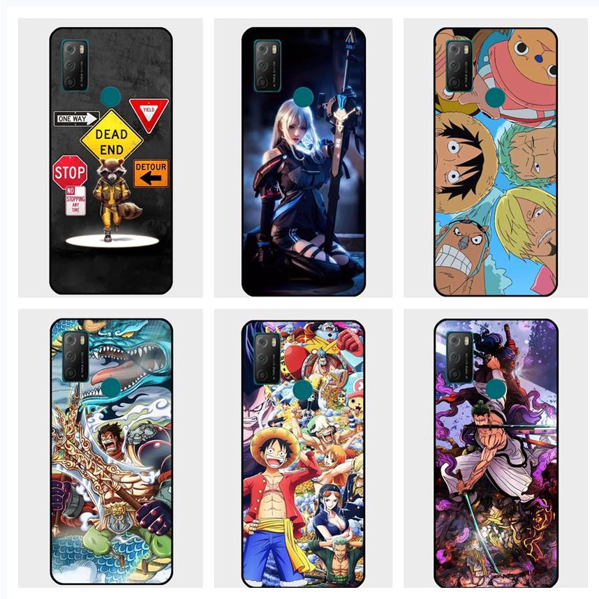 Tcl เคสป้องกันโทรศัพท์มือถือ แบบนิ่ม ลายวันพีช สําหรับ 20R 20AX 5G TCL ...