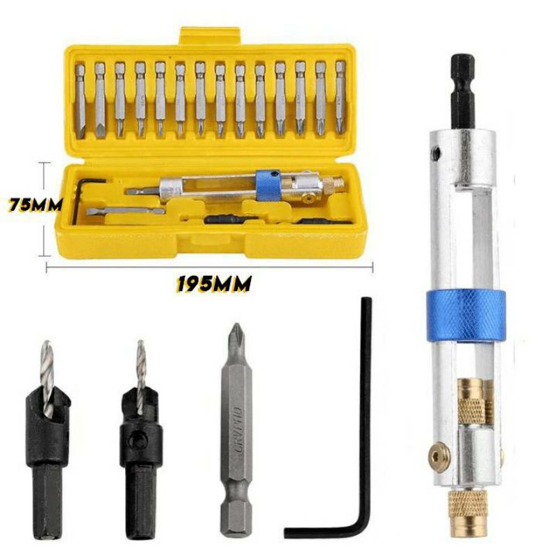 ชุดดอกสว่านไขควง หัวสลับ Half Time Drill Driver หัวไขควงอัจฉริยะ จะเจาะหรือขันน็อต ได้ทั้ง 2 ทาง ...