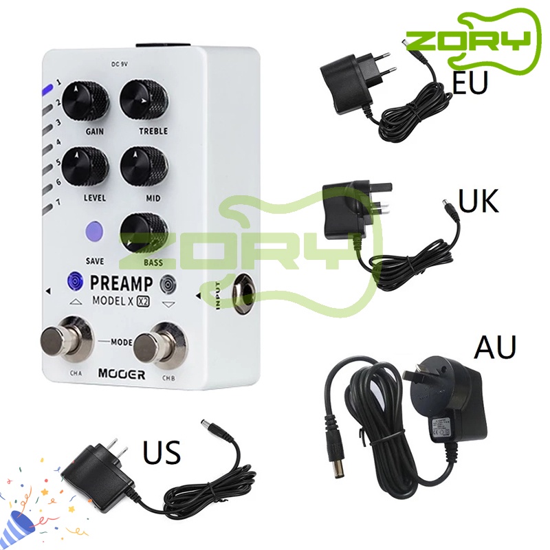 Mooer PREAMP MODEL X X2 Preamp Pedal Digital Guitar Effects Pedal with ...