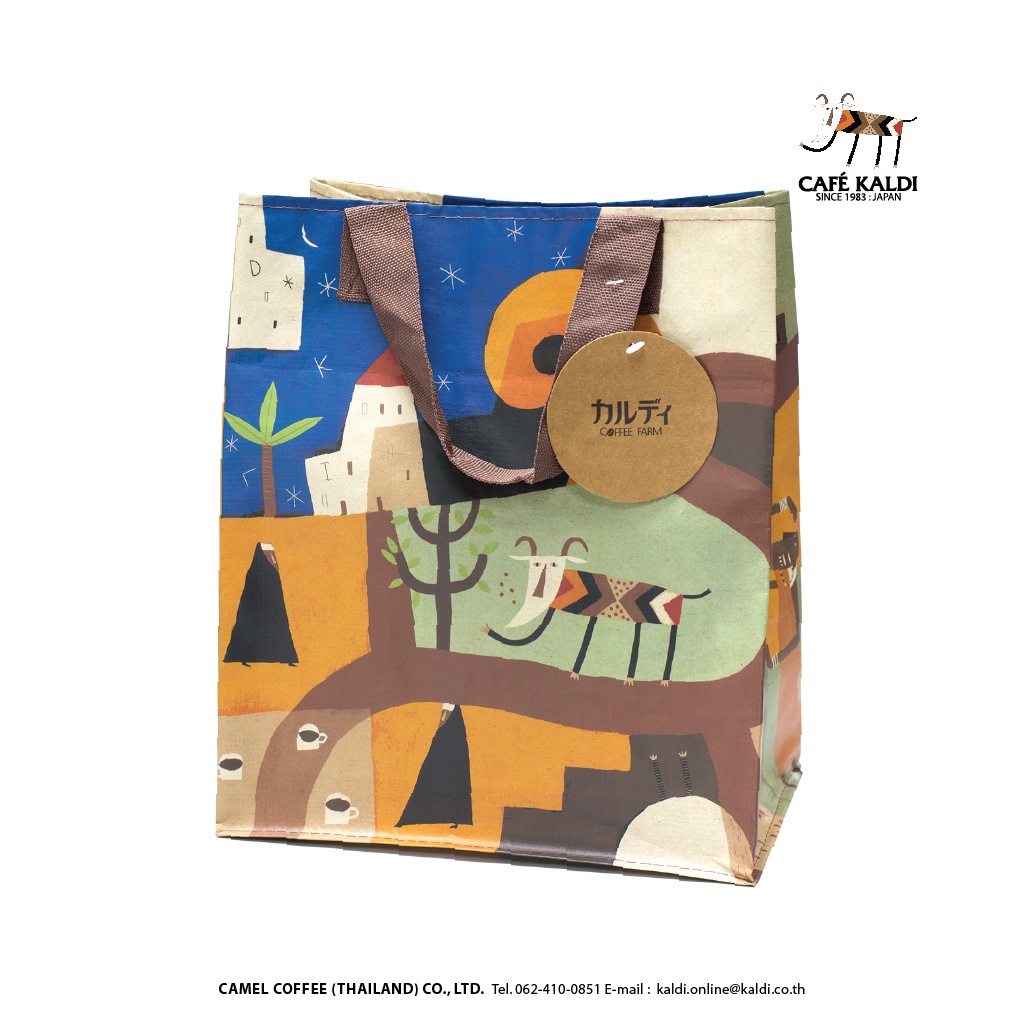 ถุงคาลดิลดโลกร้อน ขนาดกลาง ลาย Kaldi Legend : KALDI COFFEE FARM : Kaldi ...