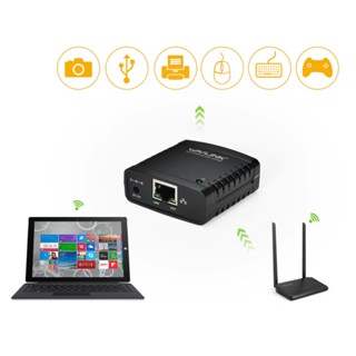 Print Server ( ปริ้นเซิร์ฟเวอร์ ) Wavlink USB 2.0 LRP Print Server Share a LAN Ethernet ...