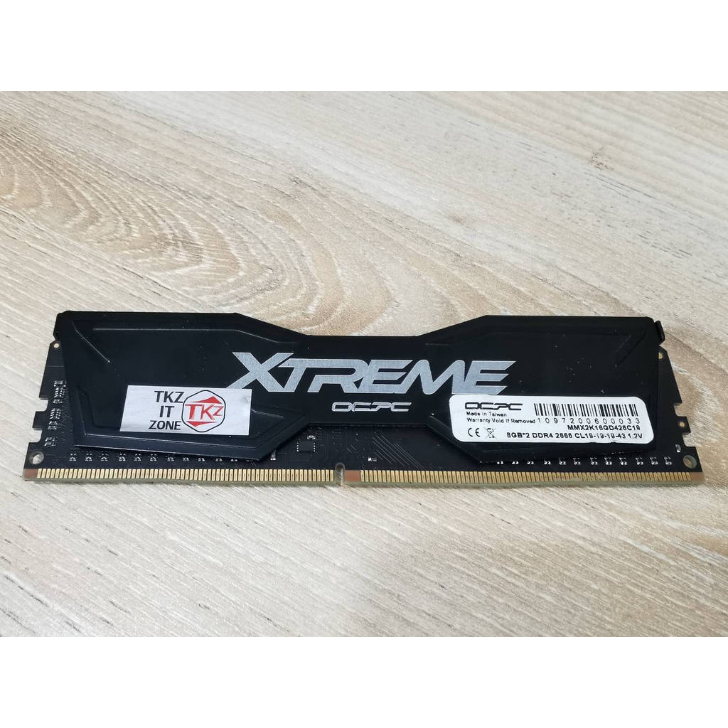 แรม(RAM) DDR4 OCPC XTREME 8 16 GB BUS 2666 ( 8GB X2 ) (LITETIME WARRANTY) | Shopee Thailand