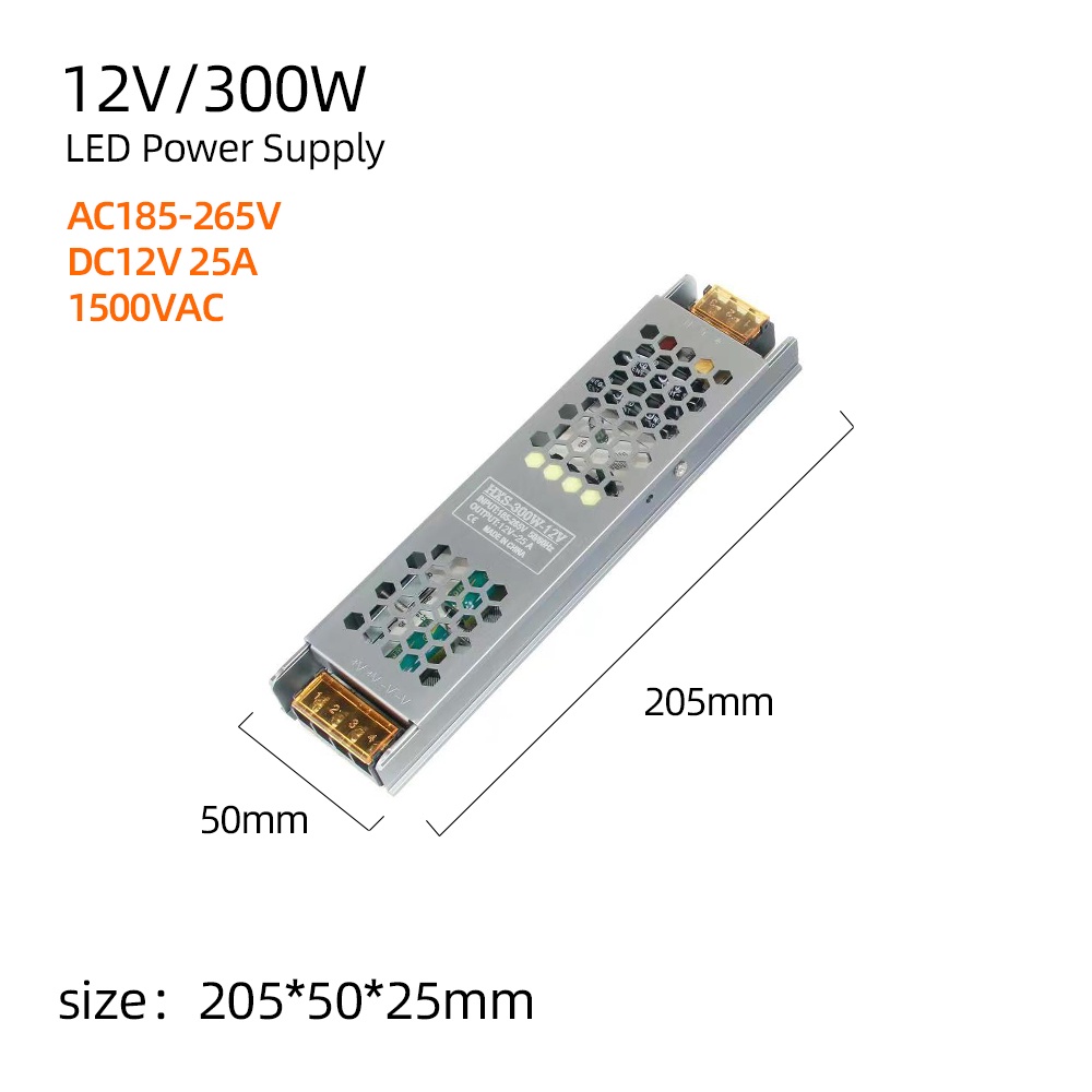หม้อแปลงพาวเวอร์ซัพพลาย บางพิเศษ DC 12V 24V 60W 100W 150W 200W 300W 400W LED | Shopee Thailand