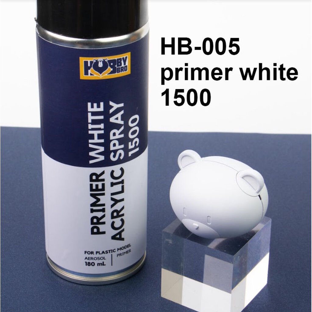 HB-005 primer white acrylic spray 1500 180ml. | Shopee Thailand