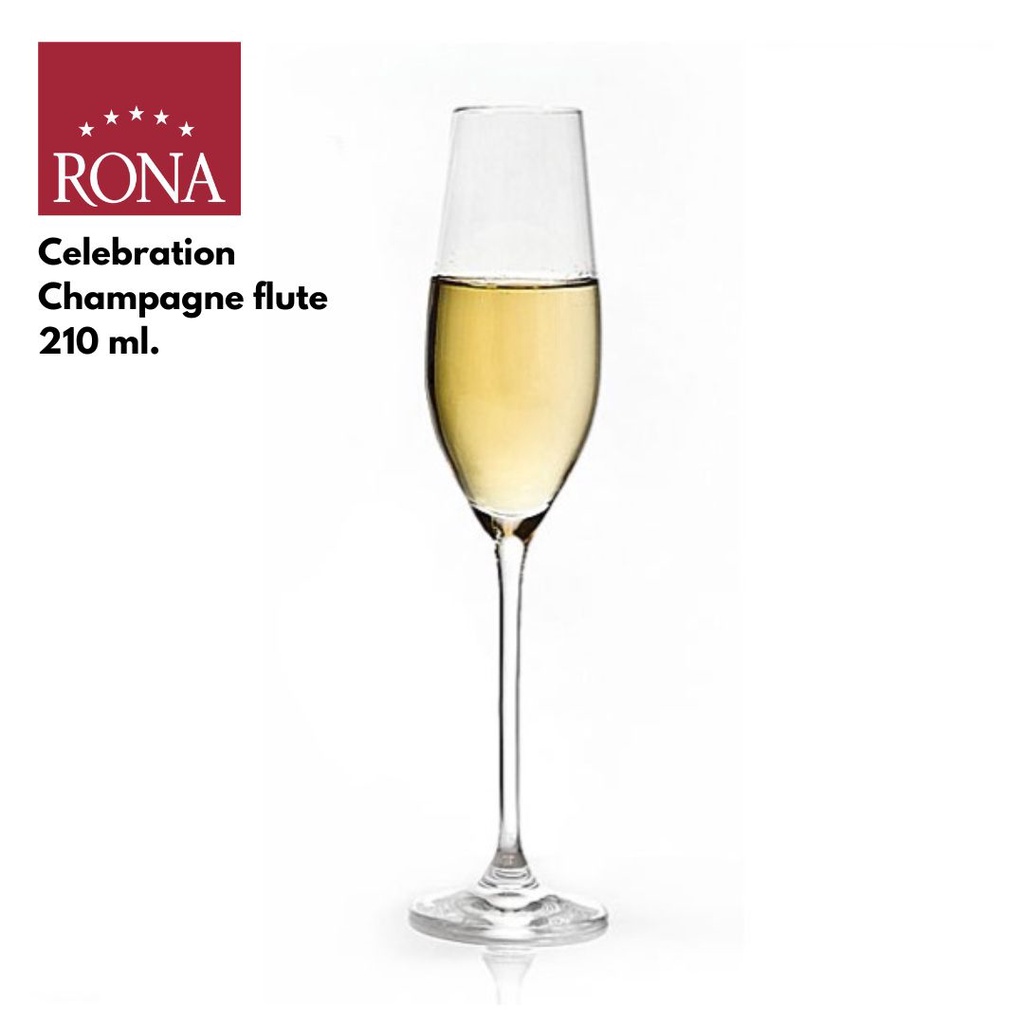 Rona celebration champagne flute 210 ml.-แก้วคริสตัลแท้ Rona รุ่น ...